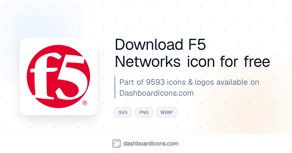 F5 Networks Icon & Logo | Dashboard Icons & Logos